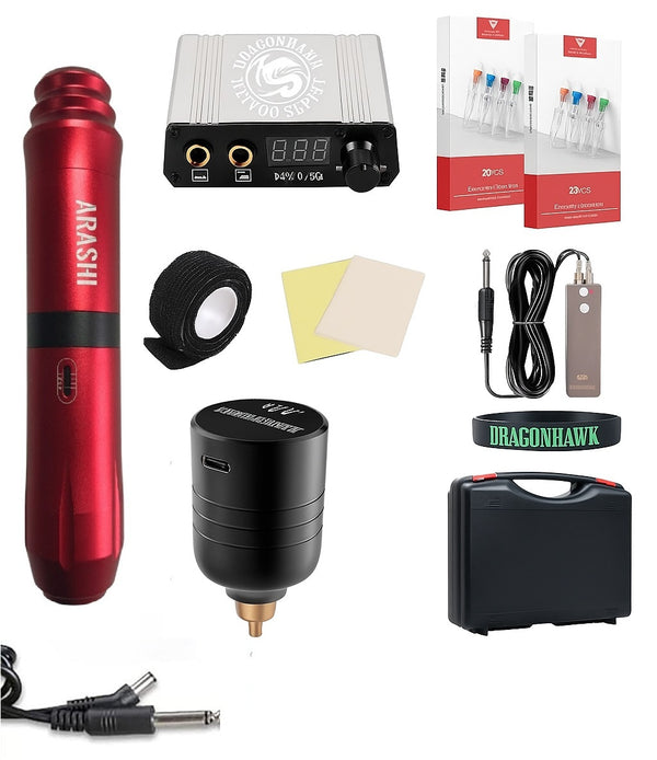 ARASHI Pen Kit M202 with Battery and Power Supply (WQP388) – TATTOO ...