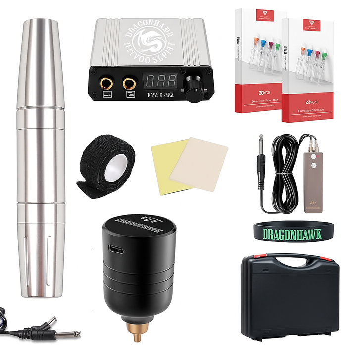 Mast Rotary Machine kit with Battery and Power Supply WQ4905 – TATTOO ...